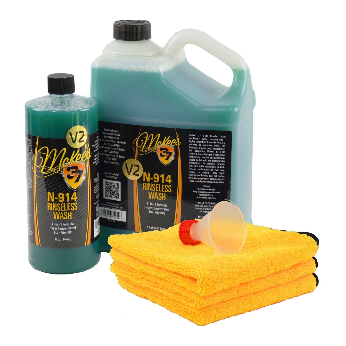 N-914 Rinseless Wash V2 160 oz. Refill Kit – McKees37.com